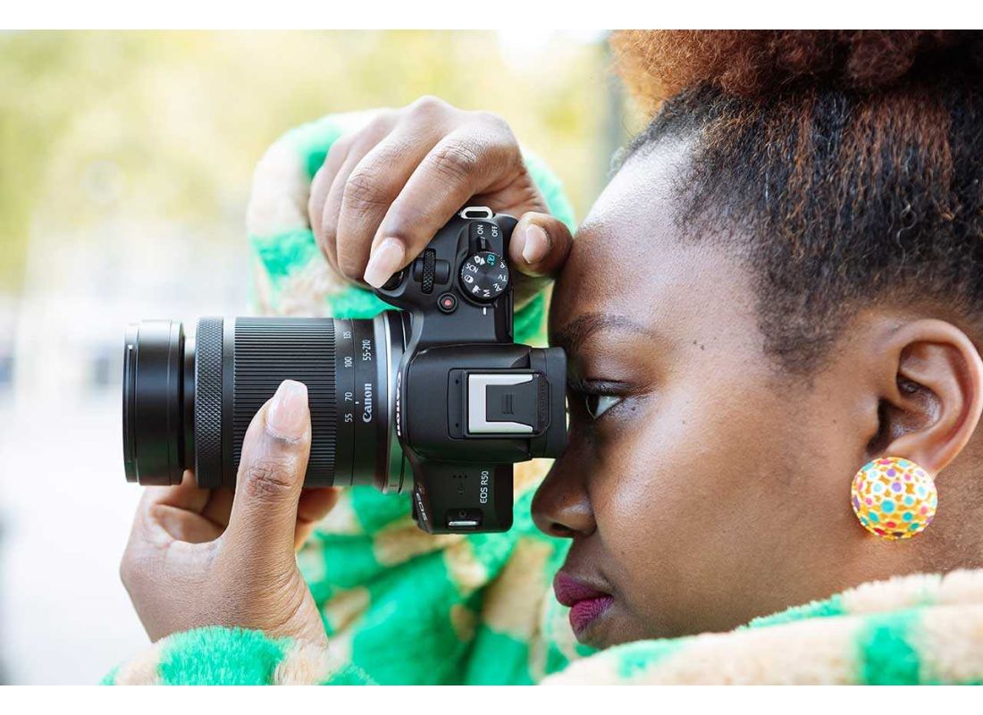 Canon RF-S 55-210mm F5-7.1 IS STM Telephoto Zoom for APS-C Cameras ...